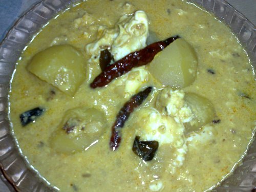 Telur Masak Lemak Dhall - MyResipi