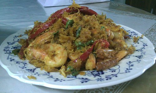 ~Butter Prawn With Egg Floss~ - MyResipi