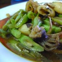 Buncis Masak Tauchu Dengan Sotong - MyResipi