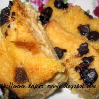 Puding Roti Chocolate Chips - MyResipi