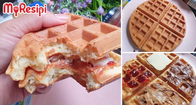 Cara Buat Waffle Yang Sedap & Garing, Ikut Je Sukatan Mudah Ini! - MyResipi