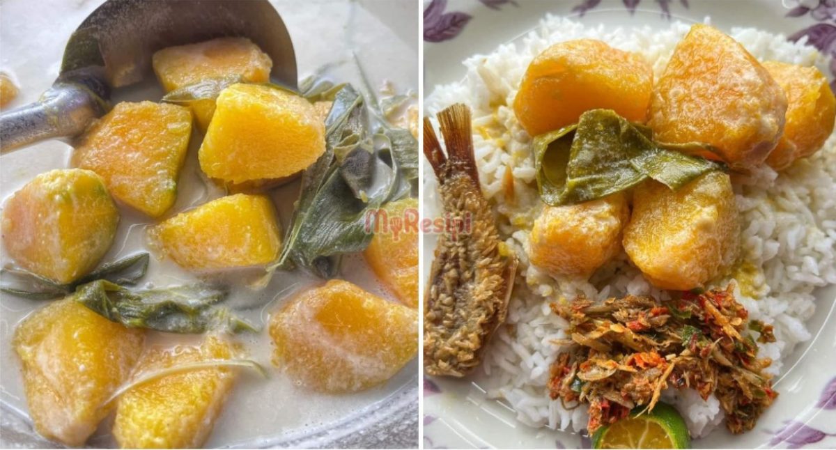 Cara Buat Labu Masak Lemak, Tetap Sedap Walaupun Tak Guna Cili & Bawang ...