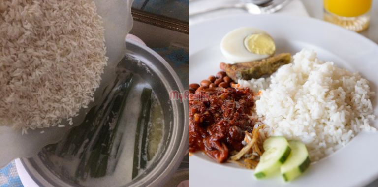 Masak Nasi Lemak Guna Santan Kotak, Barulah Wangi Dan Masak ...