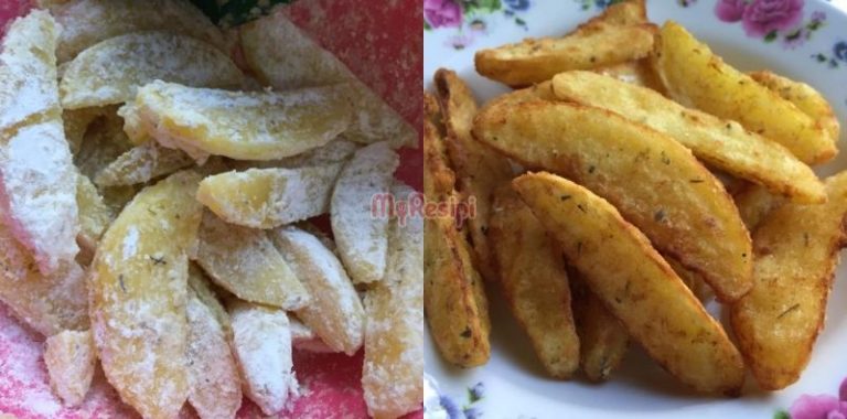 Resepi Wedges Homemade, Lagi Puas Hati Makan!