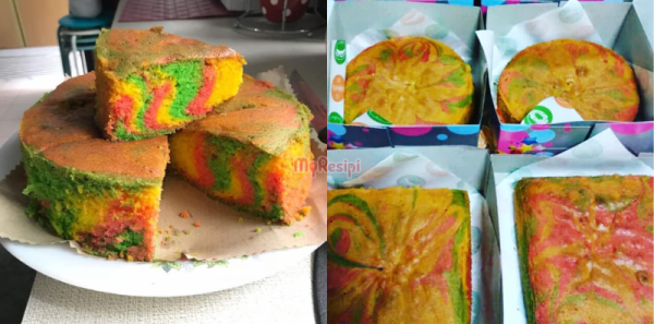 Kek Marble Cara Klasik, Memang SAMA Resipi Macam Mak Kita Dulu-dulu
