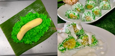 Kuih Pulut Bangkok Cara MUDAH, Memang Sedap Guna Pisang Nangka