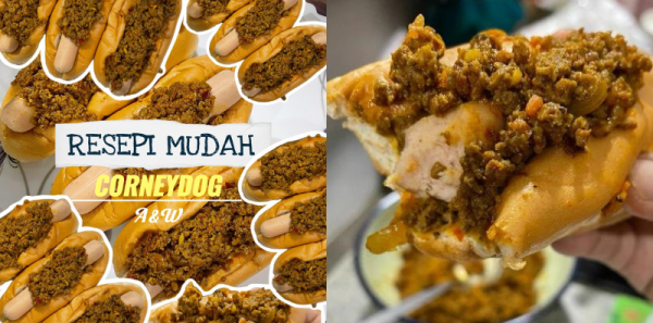 Resipi Roti Corney Dog Ala-ala Restoran A&W, Inti Gemuk-gemuk ...
