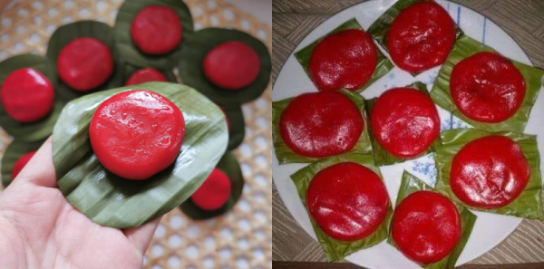 Kuih Pulut Merah Cina Tanpa Acuan, Cantik Berkilat Ikut Resipi Ini