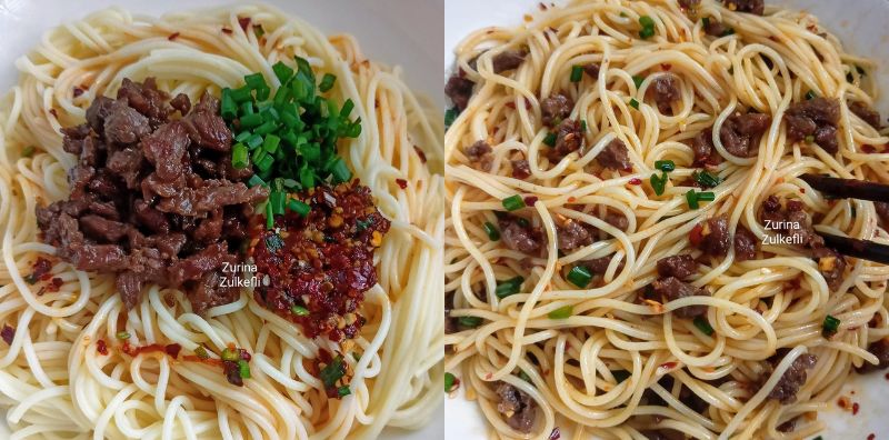 Resepi Beef Noodle Ala Masakan Cina, Lagi Sedap Guna Daging Segar!