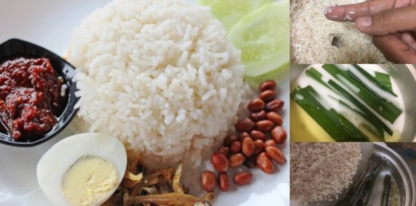 Cara Masak Nasi Lemak Lembut, Wangi & Cantik Sebiji-Sebiji