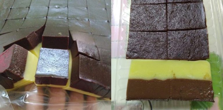 Resepi Kuih Talam Vanilla Coklat, Cara Mudah Guna Sukatan Cawan