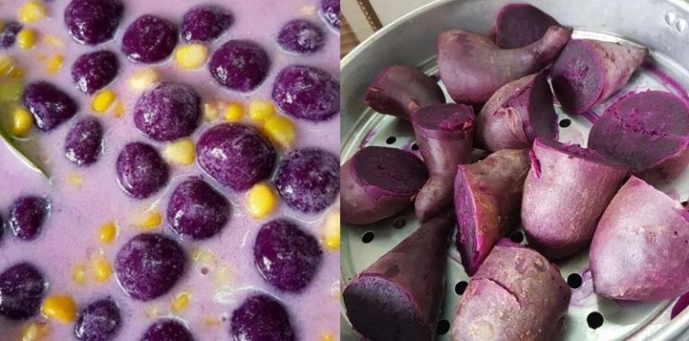 Bubur Candil Keledek Ungu, Warna Cantik & Rasa Pun Sedap!