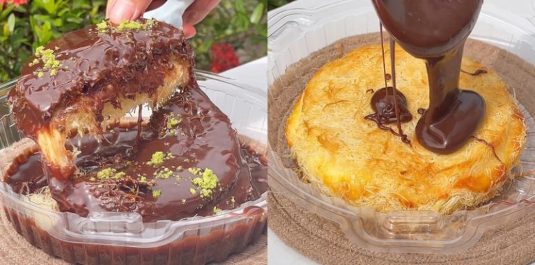 Resepi Kunafa Coklat Viral Siap 20 Minit, Betul-Betul Sedap Meleleh!