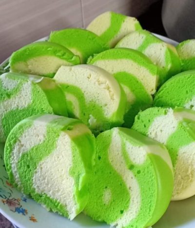 Apam Susu Pandan Dengan 3 Langkah, Hasil Gebu Montok Macam Kek!