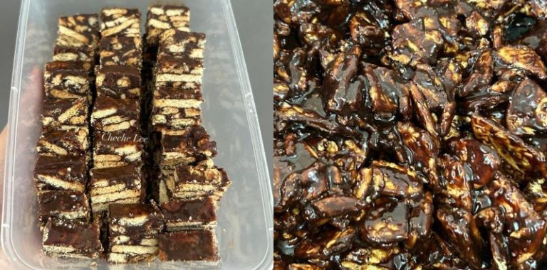 Resepi Kek Batik Simple & Rangup, Cara Ringkas Guna 4 Bahan!