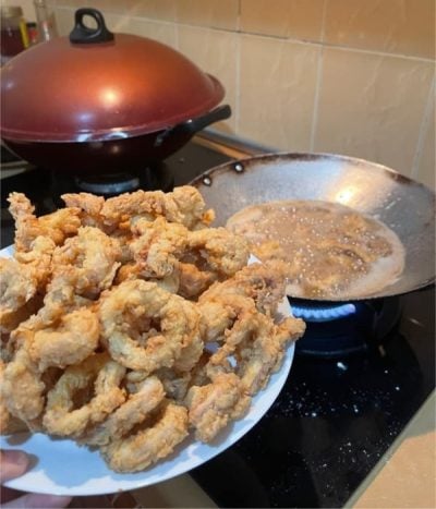 Sotong Goreng Tepung Rangup Anti Tanggal, Gaul Dalam Dua Tepung 'Ini'