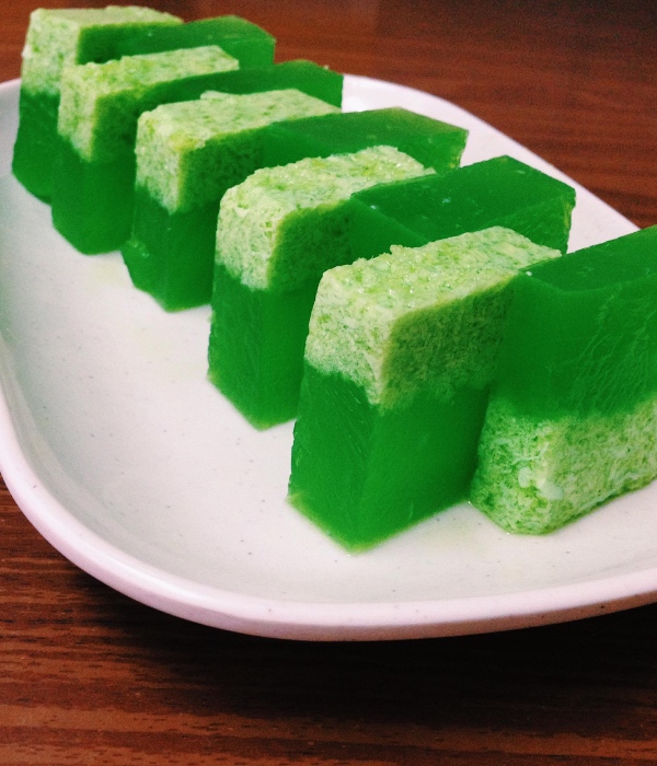 Resepi Agar Agar Pandan Santan, Wangi Dan Lemak Manis Kejadiannya