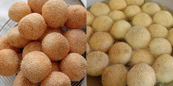 Resepi Kuih Bom Bijan Yang Bulat Elok, Ada Tip Tak Pecah Waktu Goreng