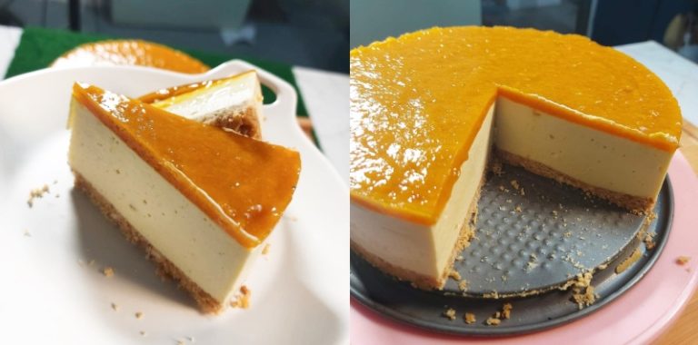 Resepi Mango Cheesecake Harum Manis Tanpa Oven, Harum Semerbak!