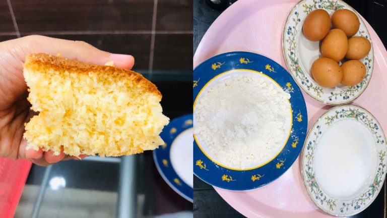 Kek Span Simple, Guna 3 Bahan Mudah Tapi Hasil Gebu Gebas!