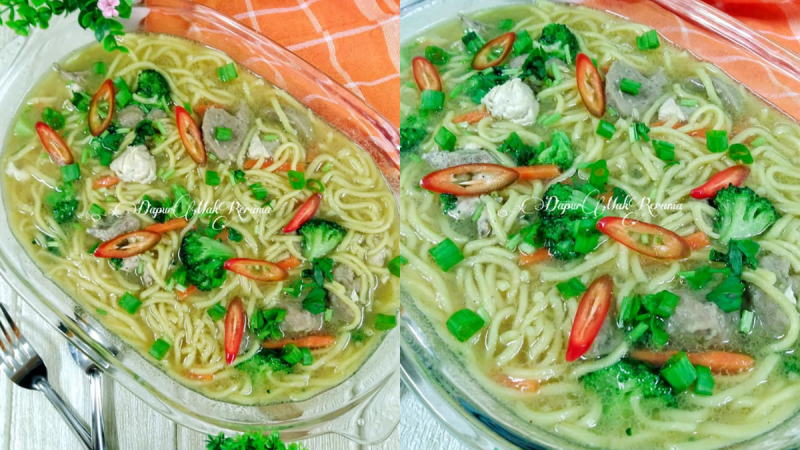 Mee Sup Simple & Sempoi, Tak Perlu Banyak Bahan Tapi Sedap Teramat!