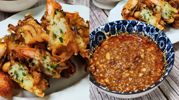 Kuah Kacang Cucur Udang Padu & Rangup, Resipi Style Utara Wajib Try!