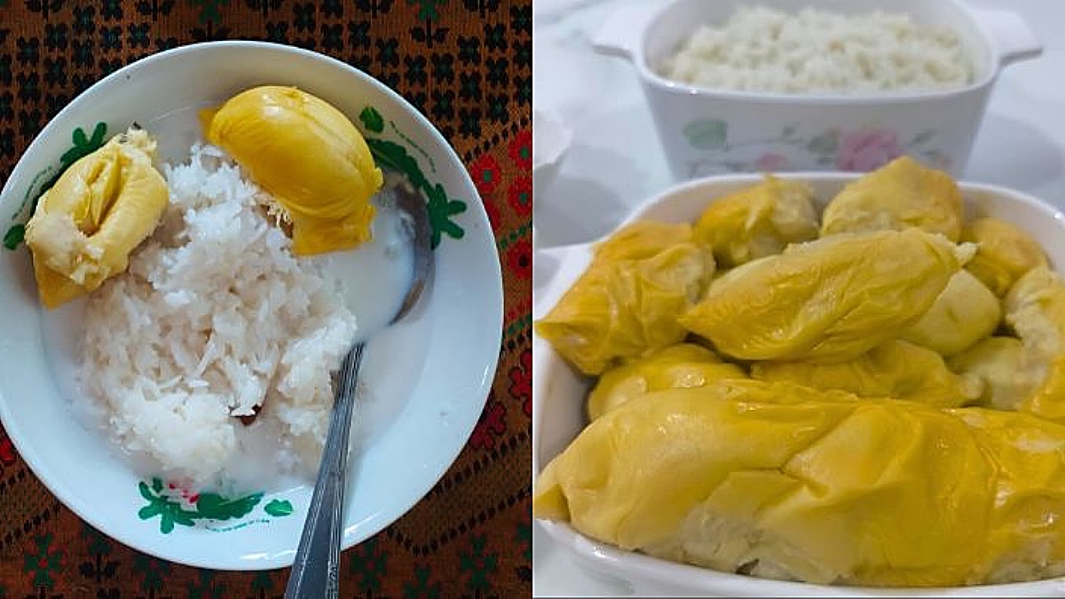 Pulut Durian & Kuah Santan, Ikut Resipi Ini Memang Sedap & Wangi