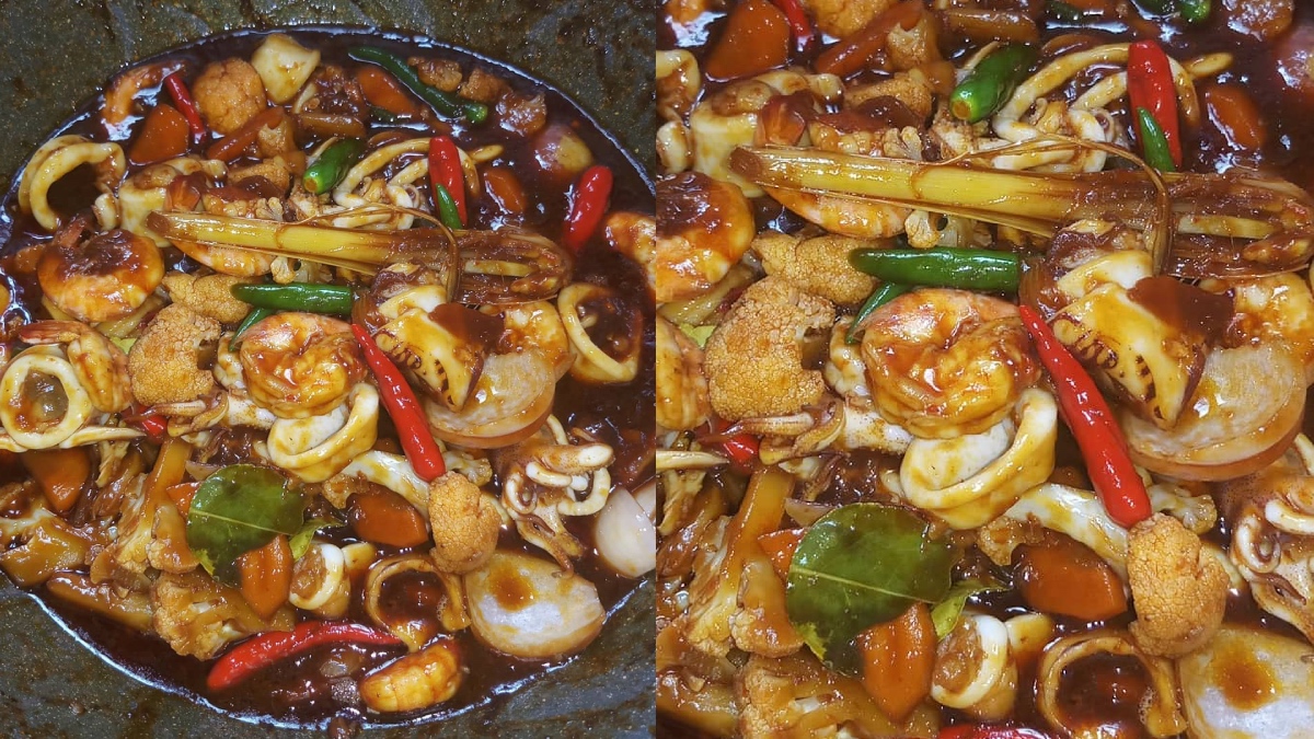Udang Sotong Masak Paprik Ala Kedai Tomyam, Kuah Pekat Sampai Licin!