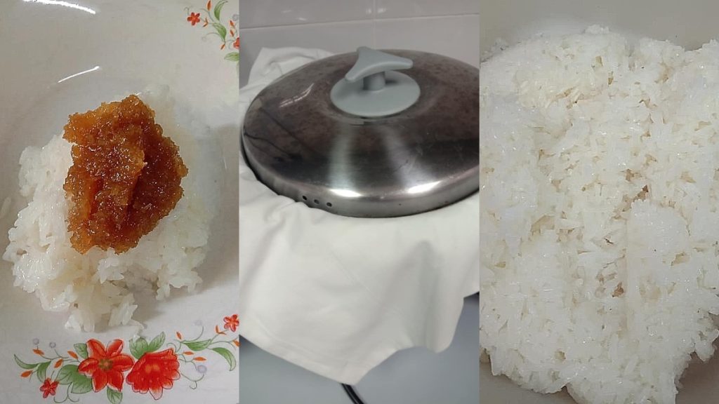 Cara Tanak Pulut Guna Periuk Nasi, Hasil Cantik & Tak Perlu Kukus