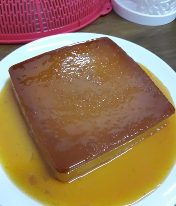 Puding Karamel Biskut Versi Bajet, Hasil Jadi Cantik & Wangi