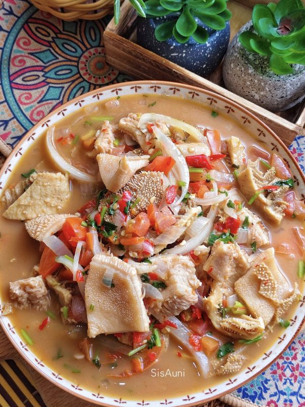 Resepi Perut Air Asam Masam Pedas Menyengat, Ratah Pun Sedap!
