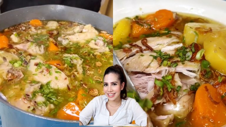 Resepi Sup Ayam Sedap Chef Anis Nabilah, Cara Ini Kuah Takkan Hijau