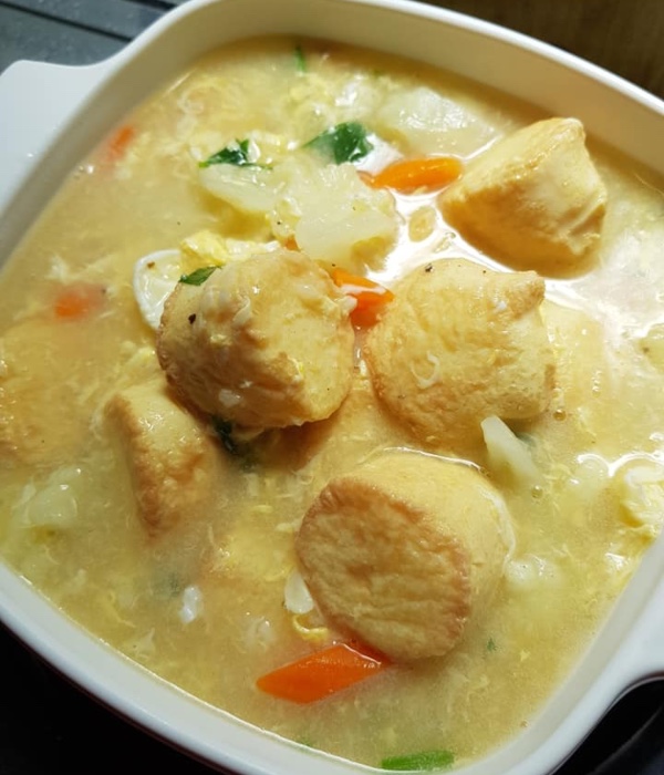 Resipi Sup Tauhu Telur, Kuah Pekat Sampai Hirup Ke Titisan Terakhir