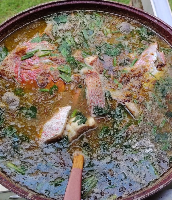 Sup Ikan Merah Simple Resipi Ibu Mertua, Kuah Hijau Padu & Isi Lembut!
