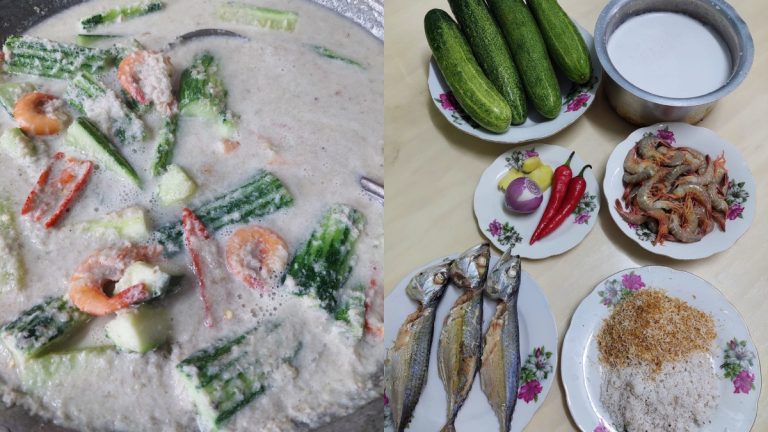 Timun Masak Lemak Putih, Sekali Hirup Terus Rasa Nak Balik Kampung!