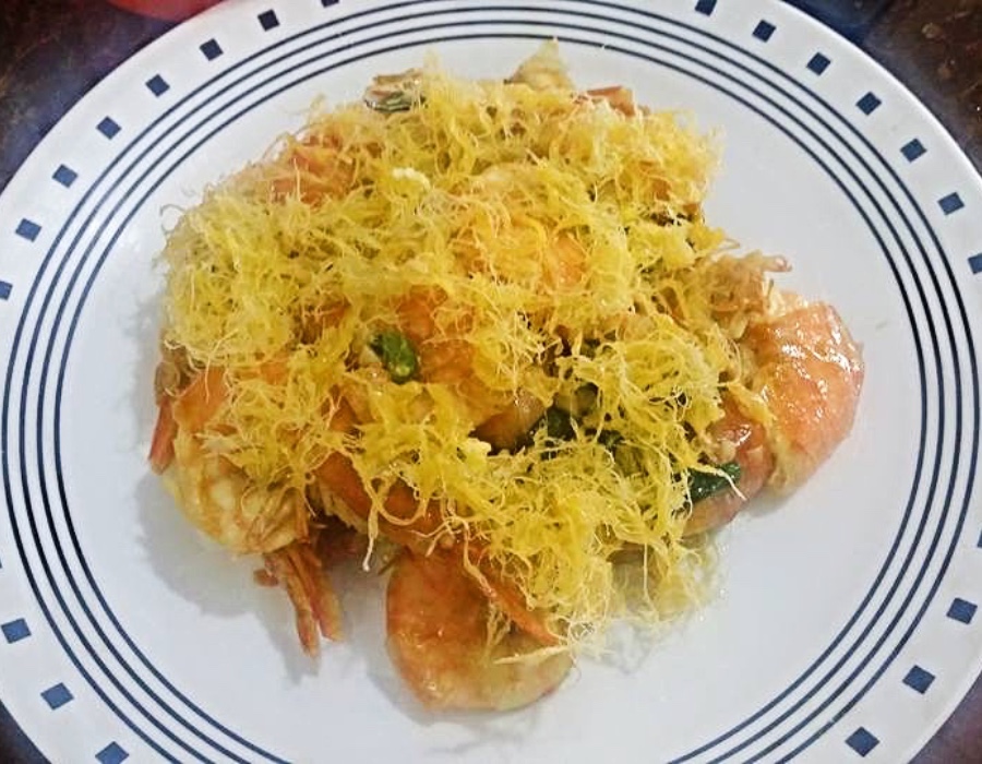 Udang Goreng Butter, Wanita Ini Kongsi Cara Buat Sarang Telur Cantik