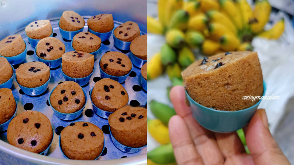 Cara Buat Apam Pisang Coklat Chip Guna Blender, Gebu Gebas!