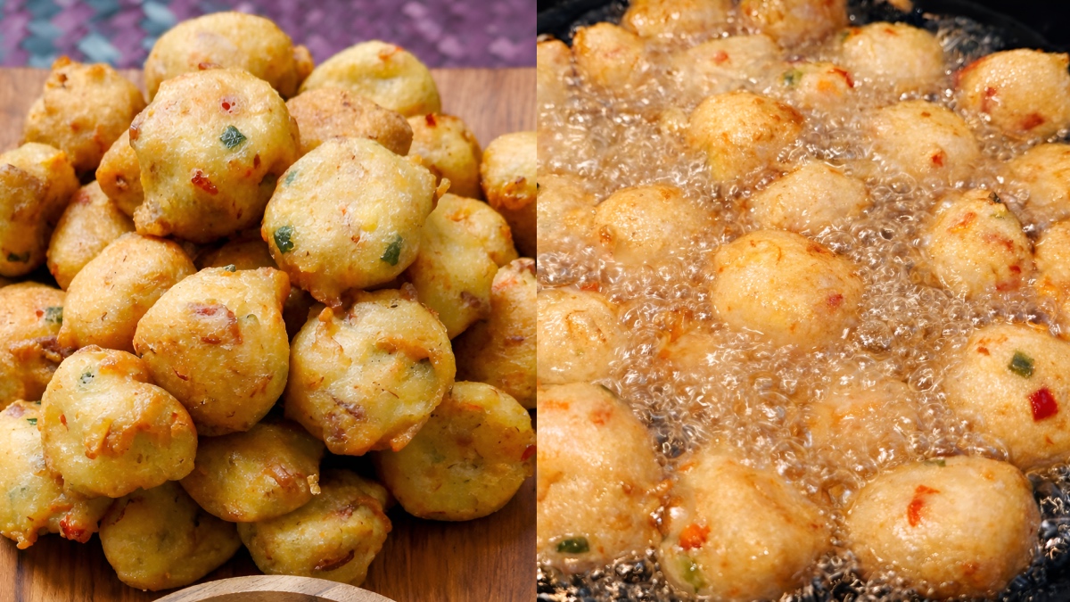 Cekodok Nasi Rangup Di Luar Dan Lembut Di Dalam
