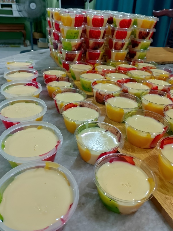 Resepi Puding Tutti Frutti Cantik Manis, Sekali Buat Dapat 35 Bekas
