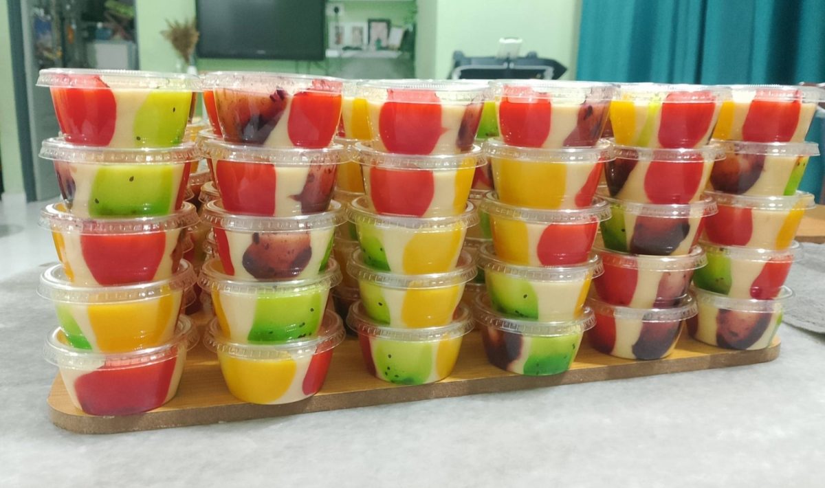 Resepi Puding Tutti Frutti Cantik Manis, Sekali Buat Dapat 35 Bekas