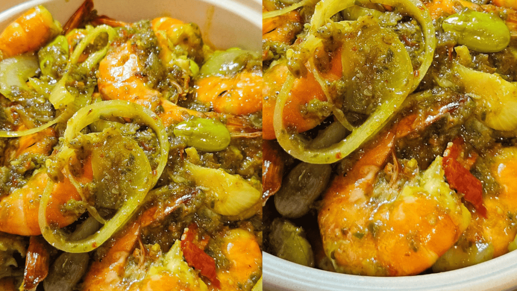 Cara Buat Sambal Tempoyak Udang Petai, Nasi Sepinggan Tak Cukup!