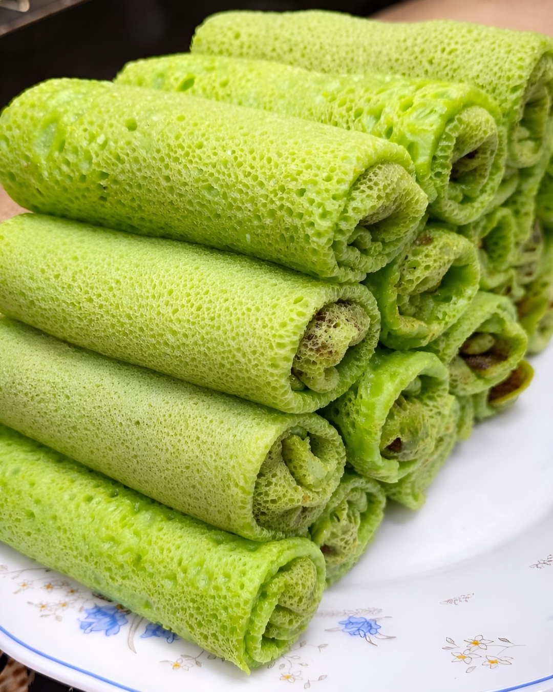 Kuih Dadar Lembut Berpori, Resipi Kulit Nipis & Inti Kelapa Manis Wangi