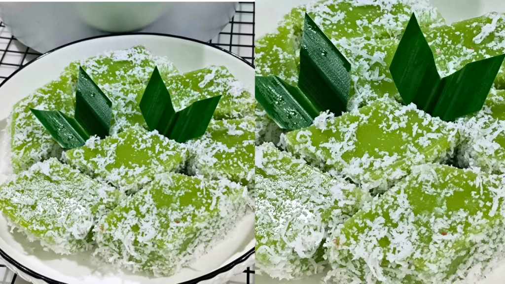 Kuih Kaswi Pandan Yang Gedik Lembut & Kenyal, Confirm Jadi Bila Buat