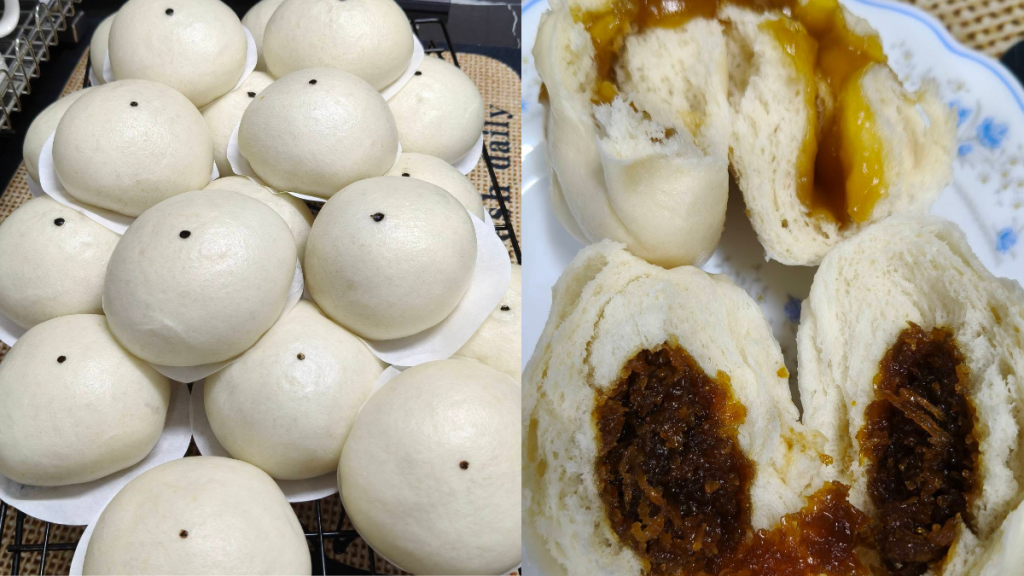 Kuih Pau Gebu & Tak Berkedut, Inti Kelapa Atau Kaya Paling Sedap