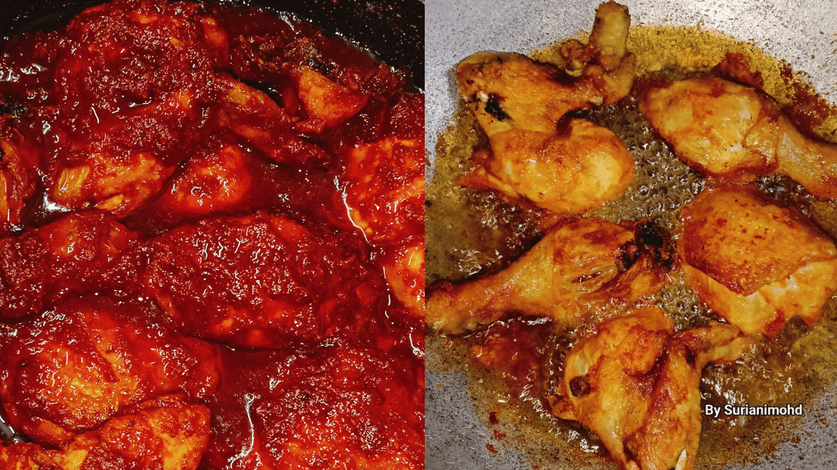 Resepi Sambal Ayam Paling Sedap, Kuah Pekat & Aroma Mengancam!