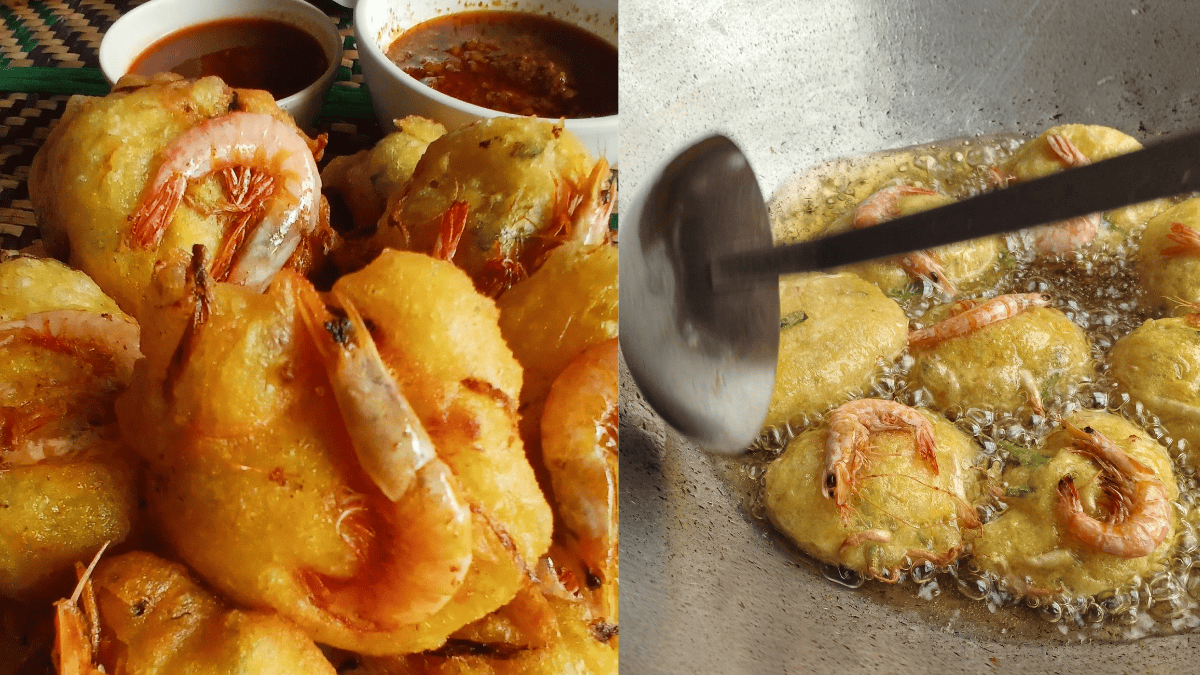 Resipi Cucur Udang Rangup, Bulat Kembung & Tak Serap Minyak