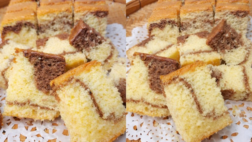 Kek Marble Gebu Cantik & Sedap, Sajian Wajib Semasa Hari Raya