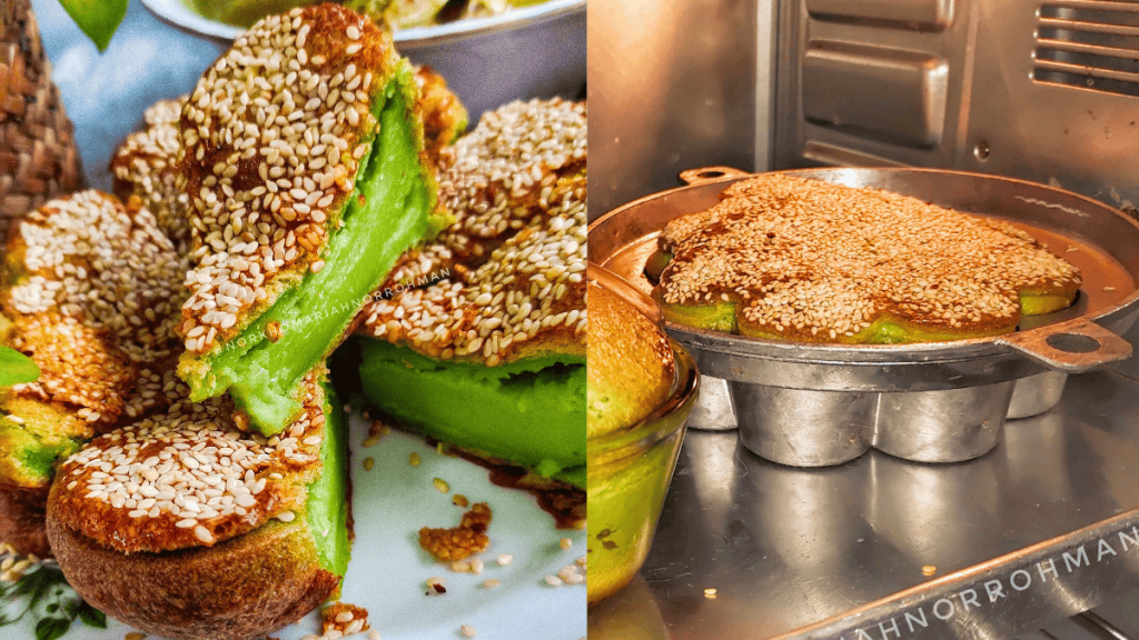 Resepi Kuih Bakar Pandan, Tekstur Lembut & Permukaan Atas Garing
