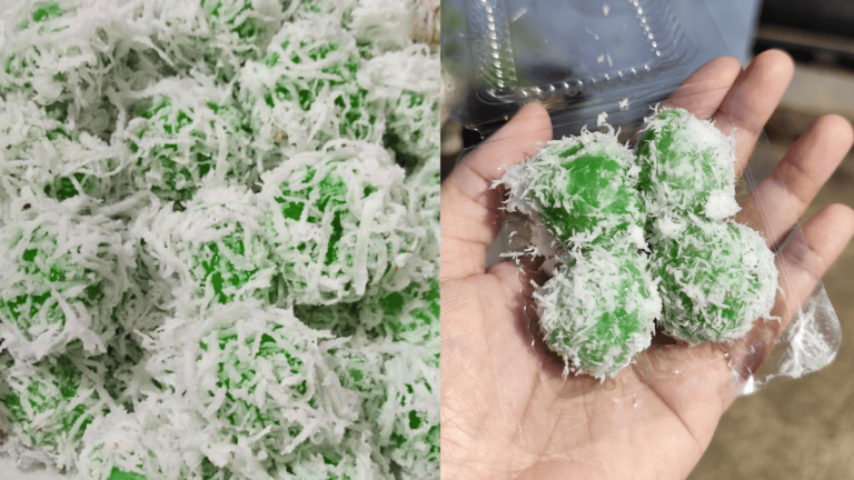 Resepi Kuih Onde Onde Kenyal & Meletup Dalam Mulut, Inti Cair Meleleh!
