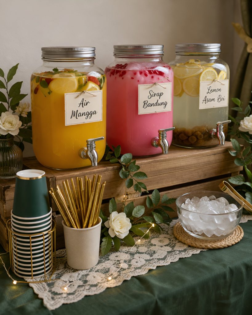 Air Balang Raya DIY, Susun Cantik & Jimat Kos Open House